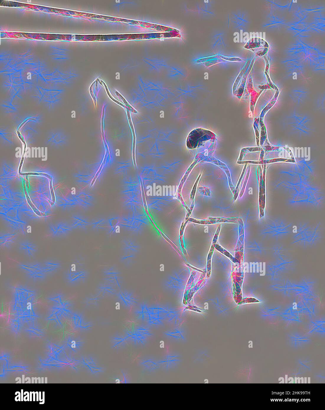 Inspired by A figure stands on an elevation and points. Figure studies ...