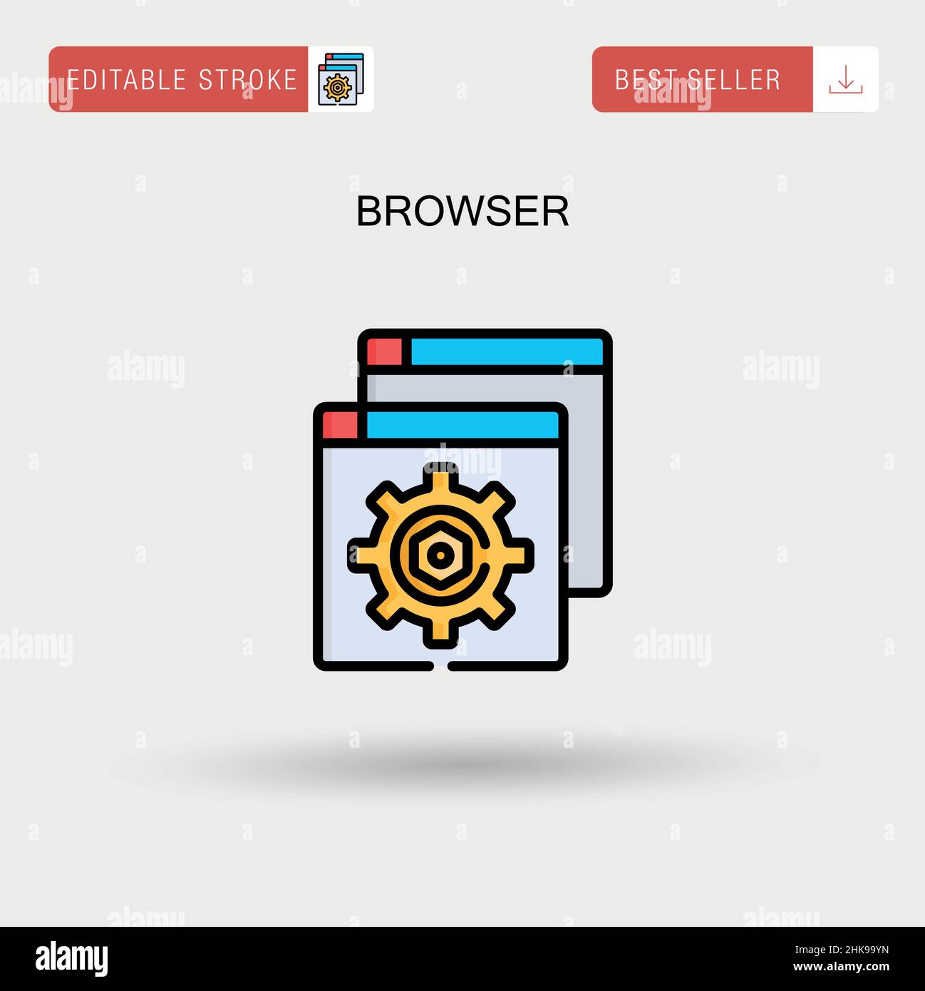 Browser Simple vector icon Stock Vector Image & Art - Alamy