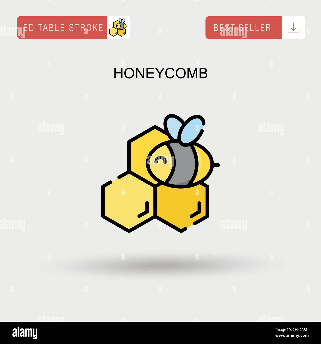 Bee pattern simple style Stock Vector Images - Alamy