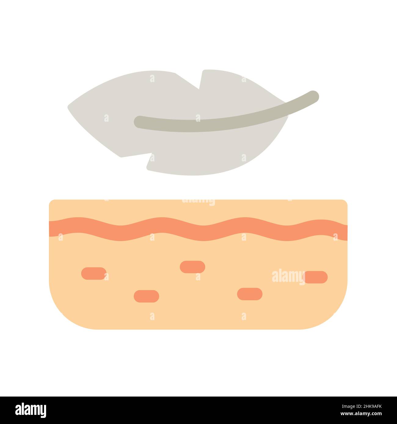 soft skin sensitive sensitivity dermatology care single isolated icon ...