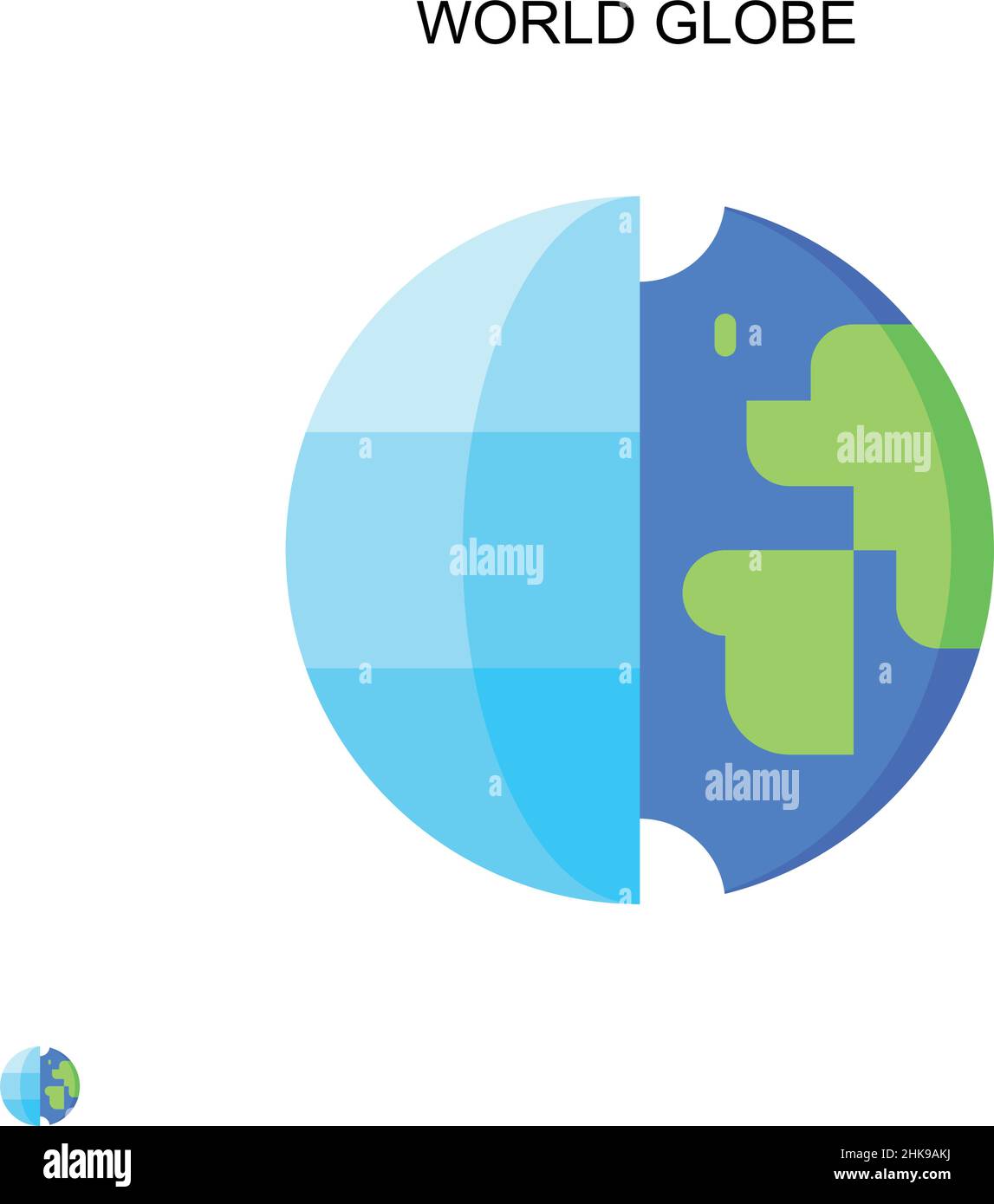 World globe Simple vector icon. Illustration symbol design template for ...