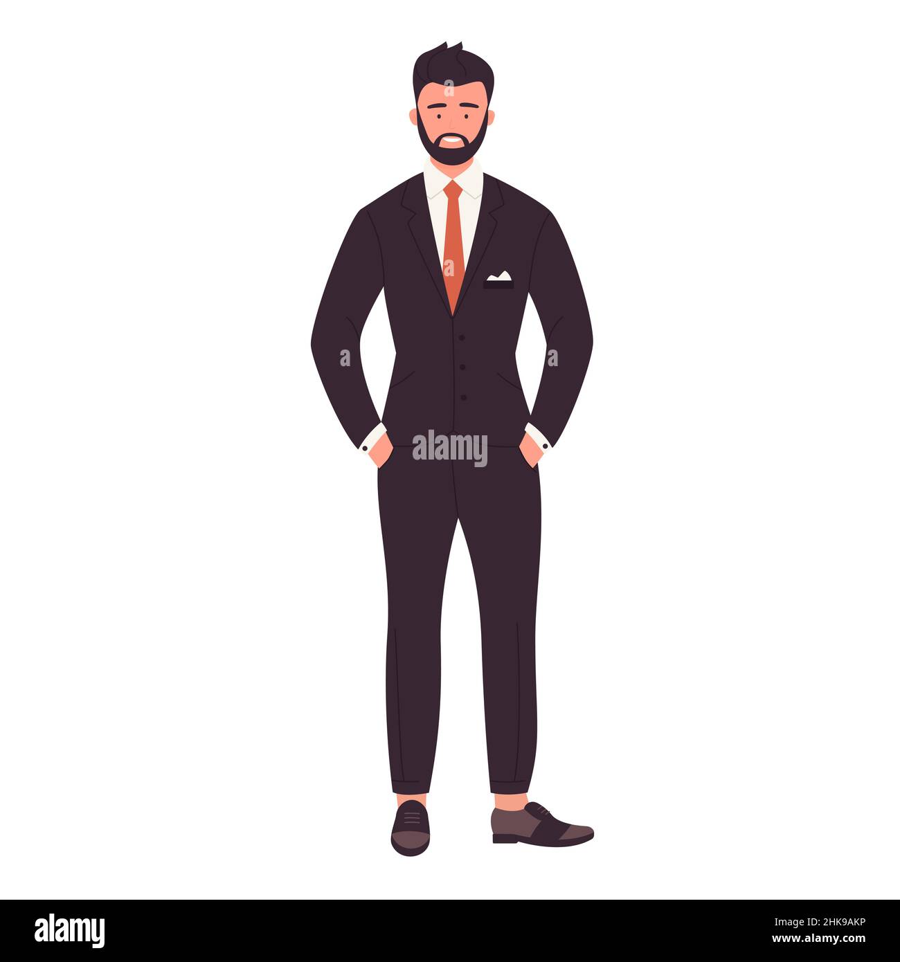 Stylish young businessman in elegant suit. Company manager wearing ...