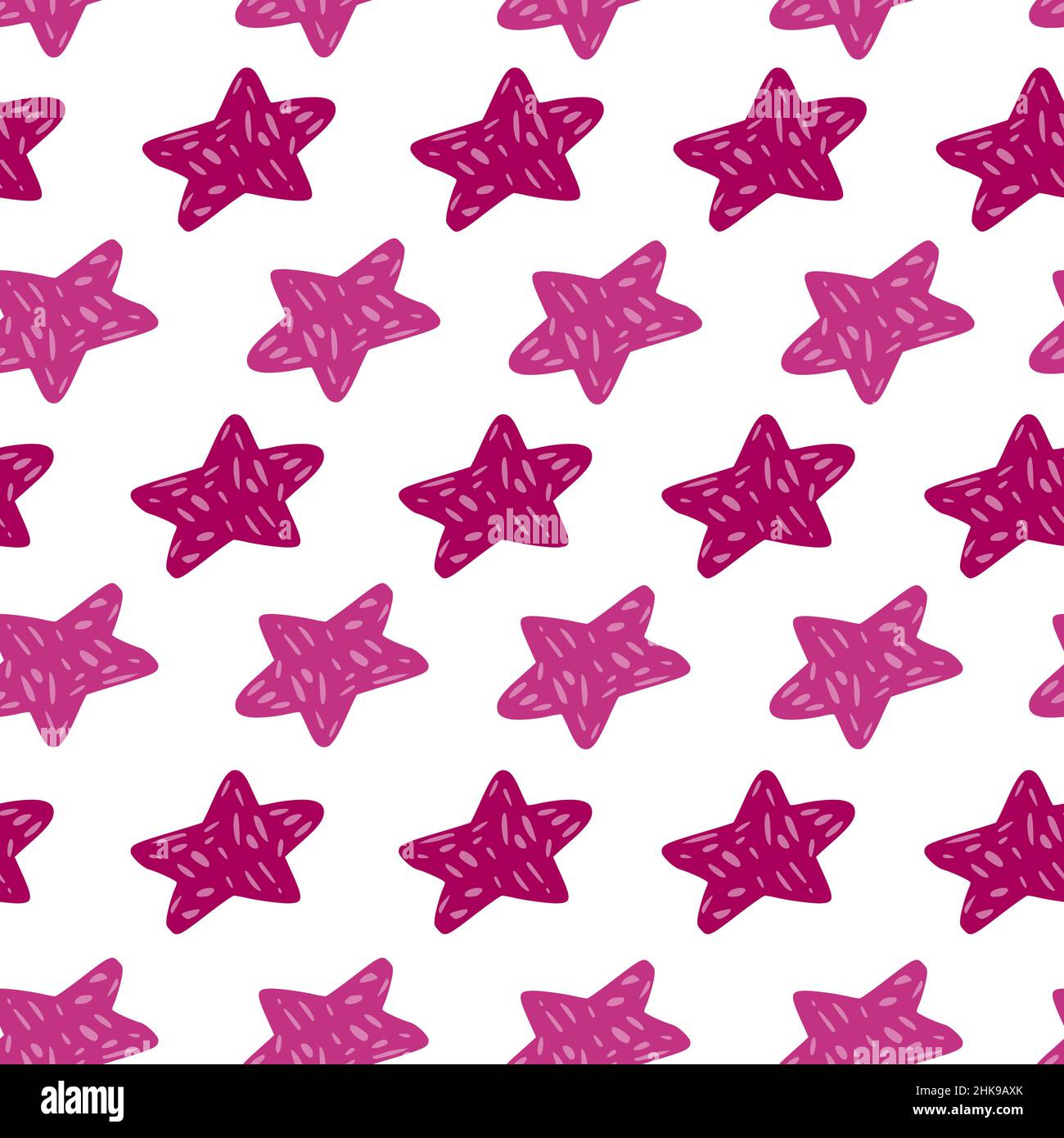 Stars seamless pattern. Hand drawn background celebration. Repeated ...