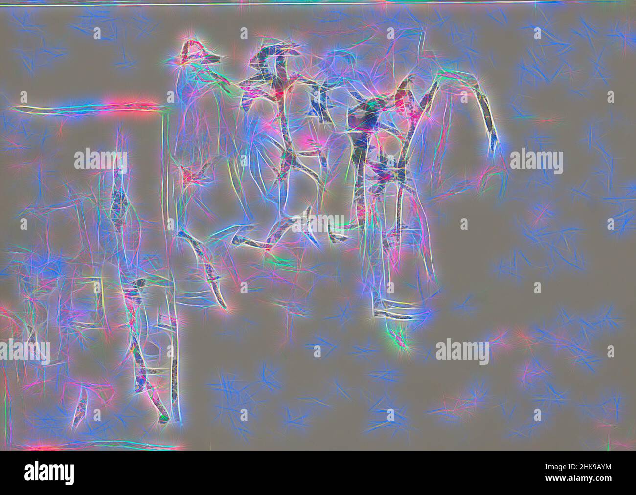 Inspired by Group figures, Reimagined by Artotop. Classic art ...