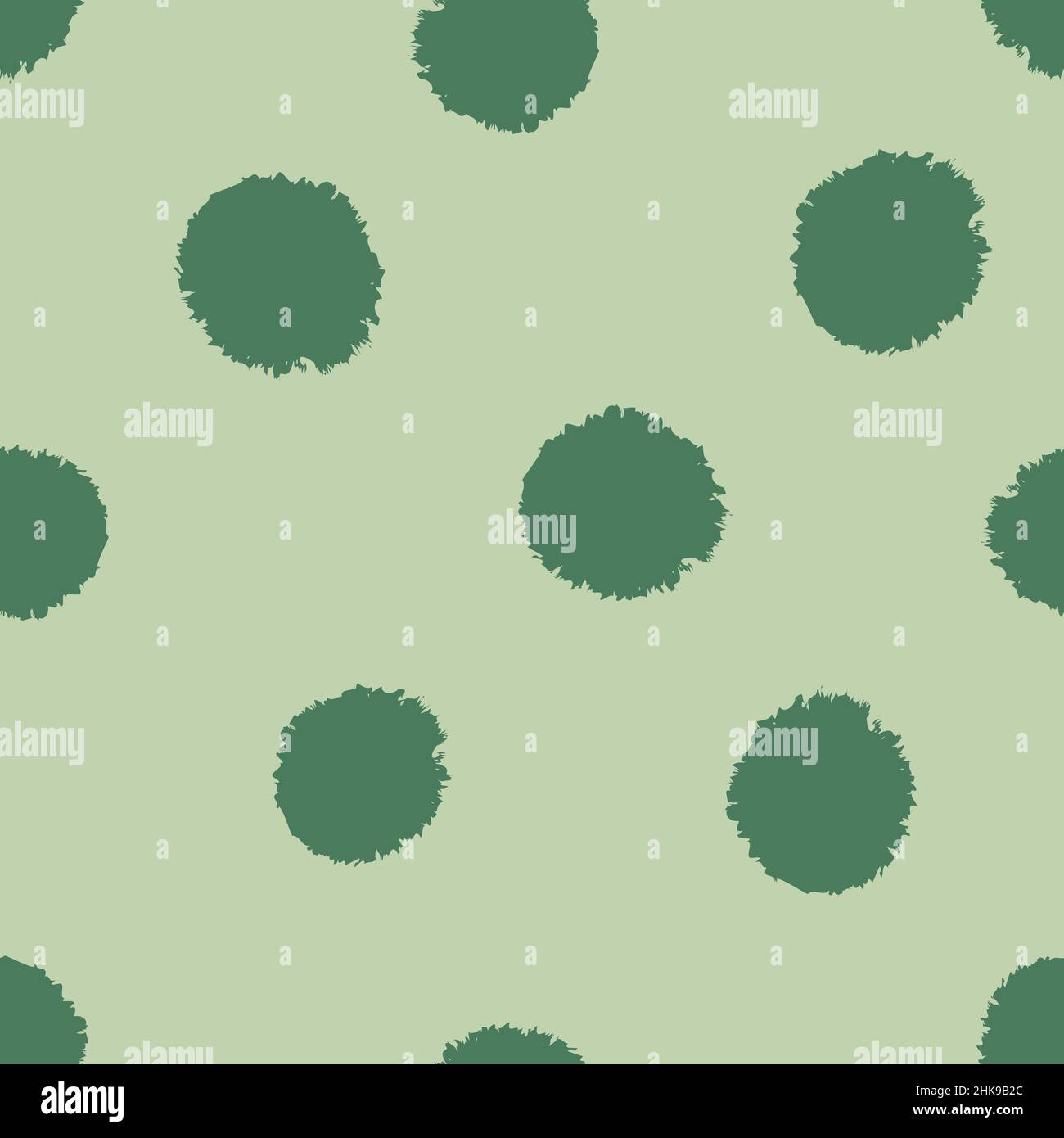Pom poms of seamless pattern. Hand drawn cute background. Repeated texture in doodle style for ...