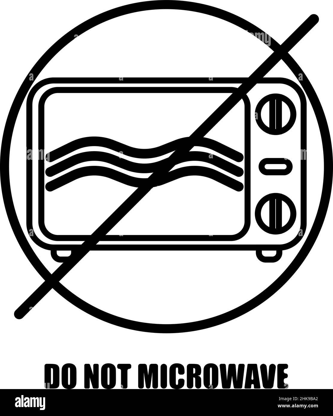Not Microwave Safe Symbol