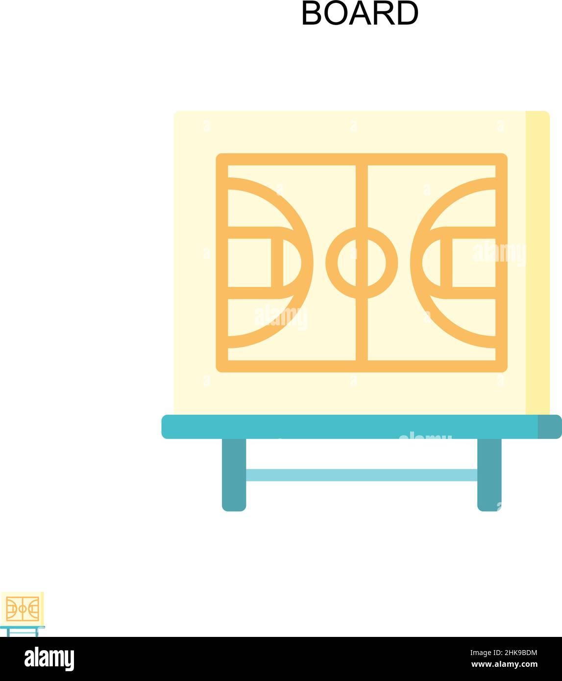 Board Simple vector icon. Illustration symbol design template for web ...