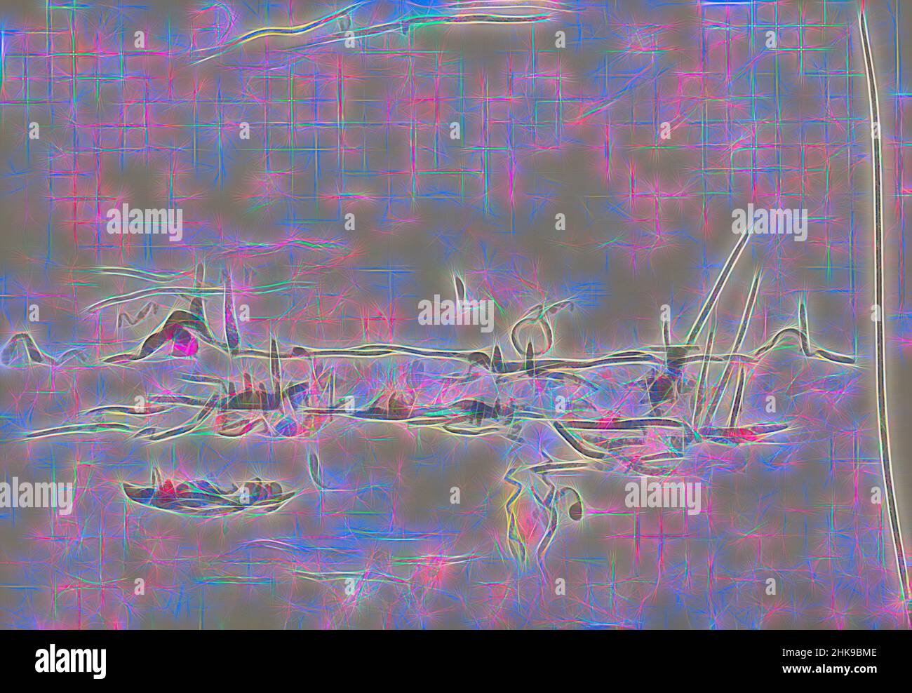 Inspired by View of water with boats and a mosque. Landscape with ...