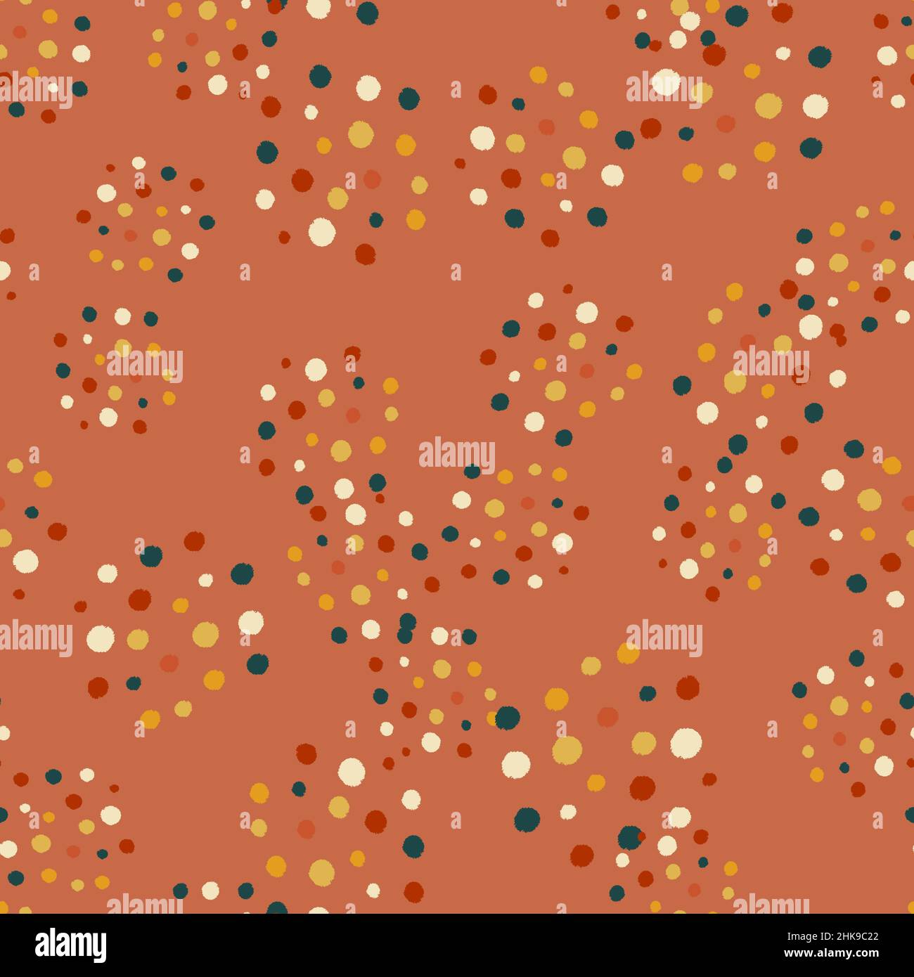 Vintage dots seamless pattern. Minimalist decoration background ...