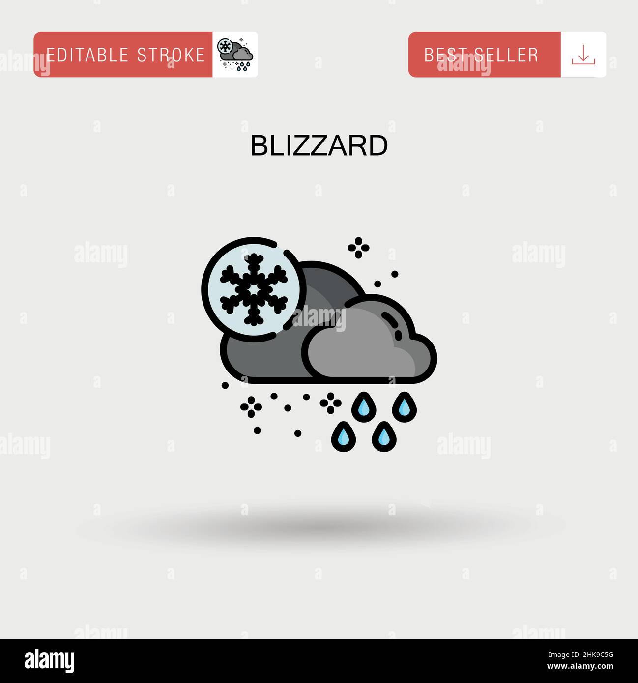 Blizzard antarctic Stock Vector Images - Alamy