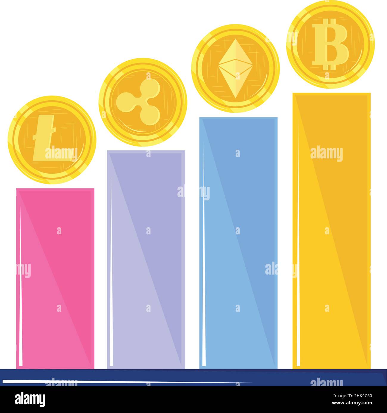 virtual currencies on chart Stock Vector Image & Art - Alamy