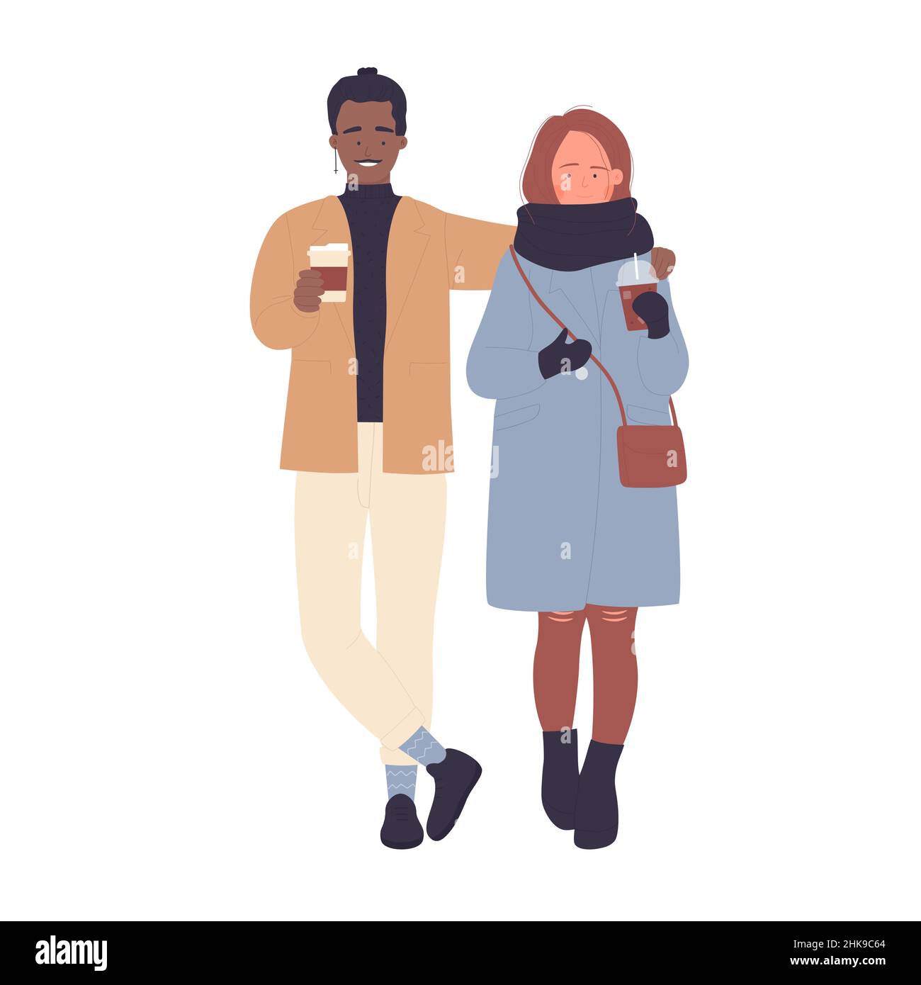 Vector cartoon illustration man freezing hi-res stock photography and ...