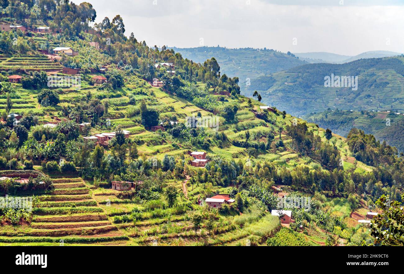 Rwanda, country of a thousand hills Stock Photo - Alamy