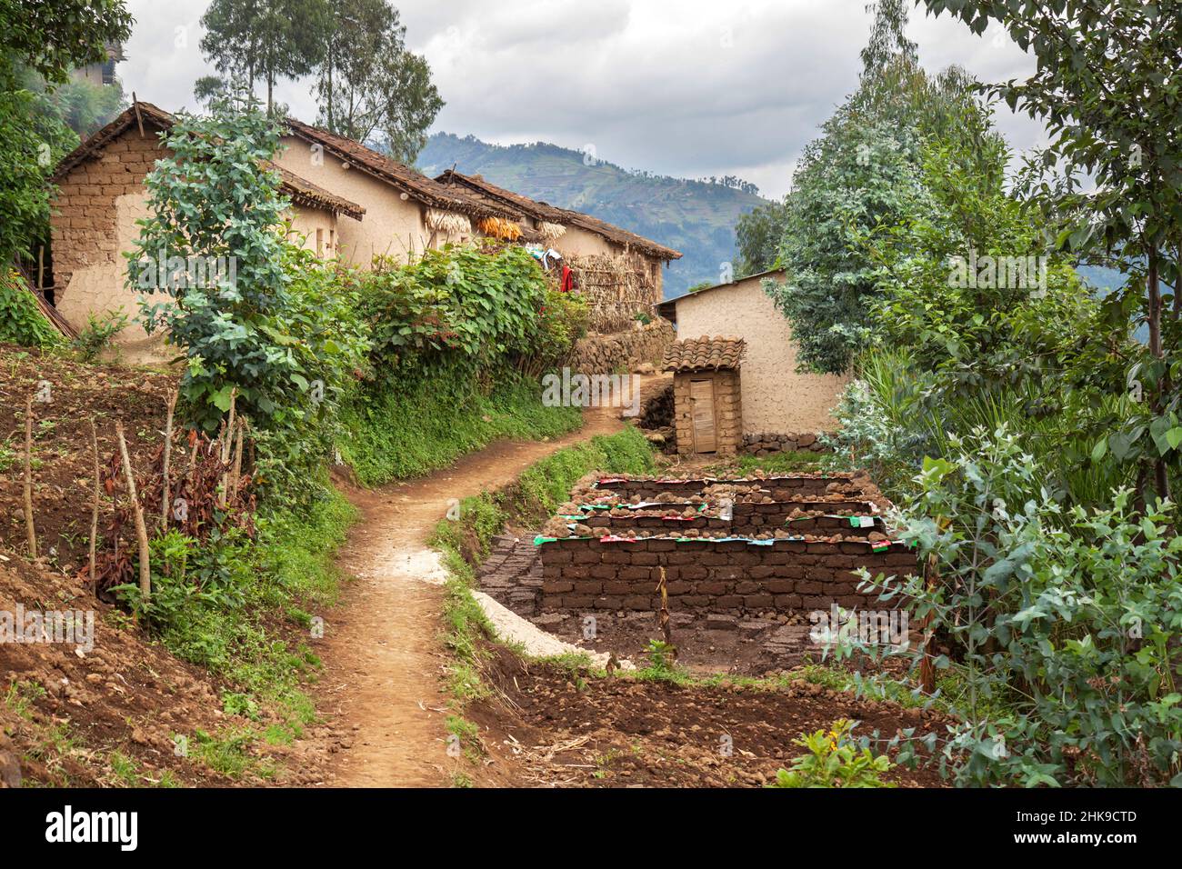 Rural houses in Rwanda Stock Photo - Alamy