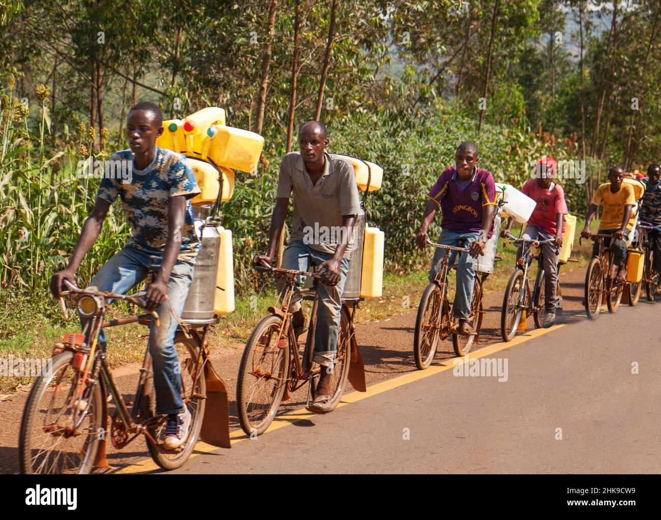 Along the road in Rwanda Stock Photo - Alamy