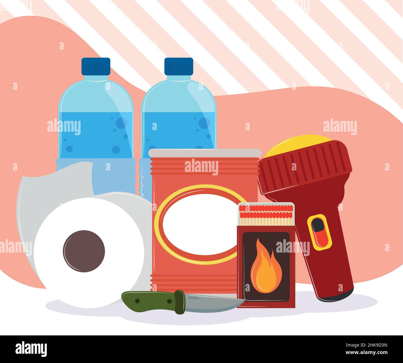 disaster preparedness supplies Stock Vector Image & Art - Alamy