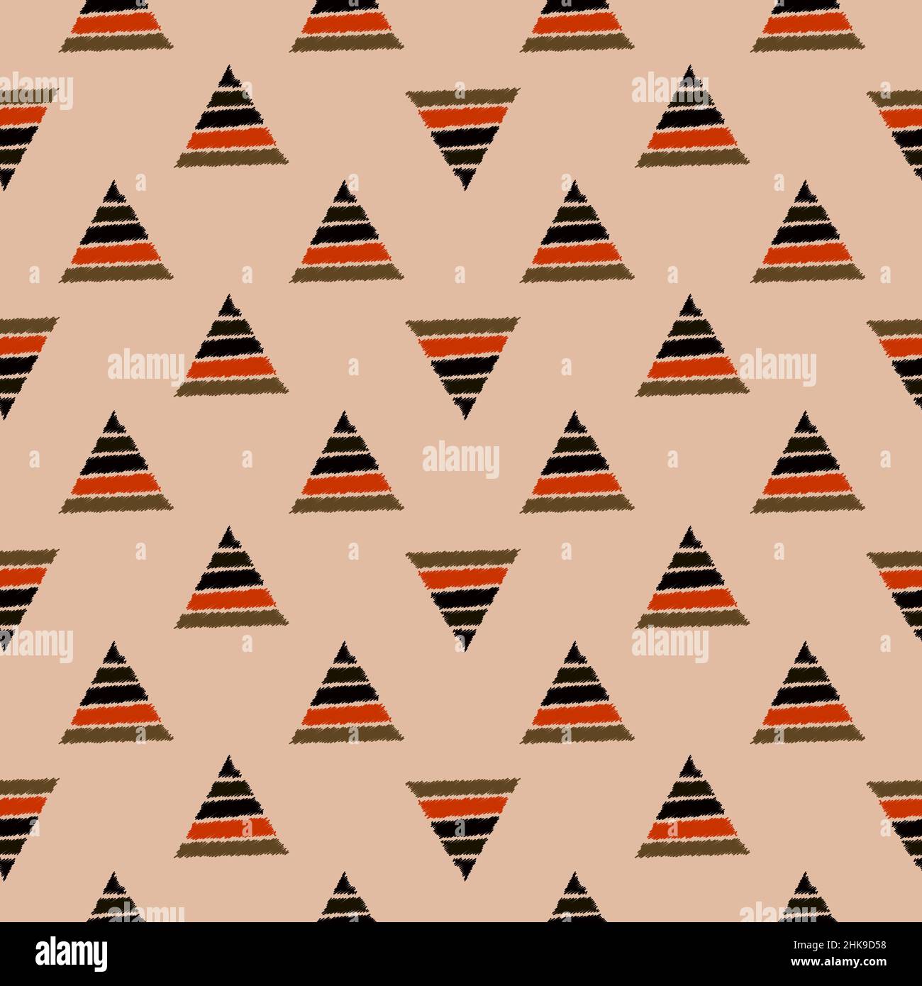 Tribal seamless pattern. Native hand drawn ornament background ...