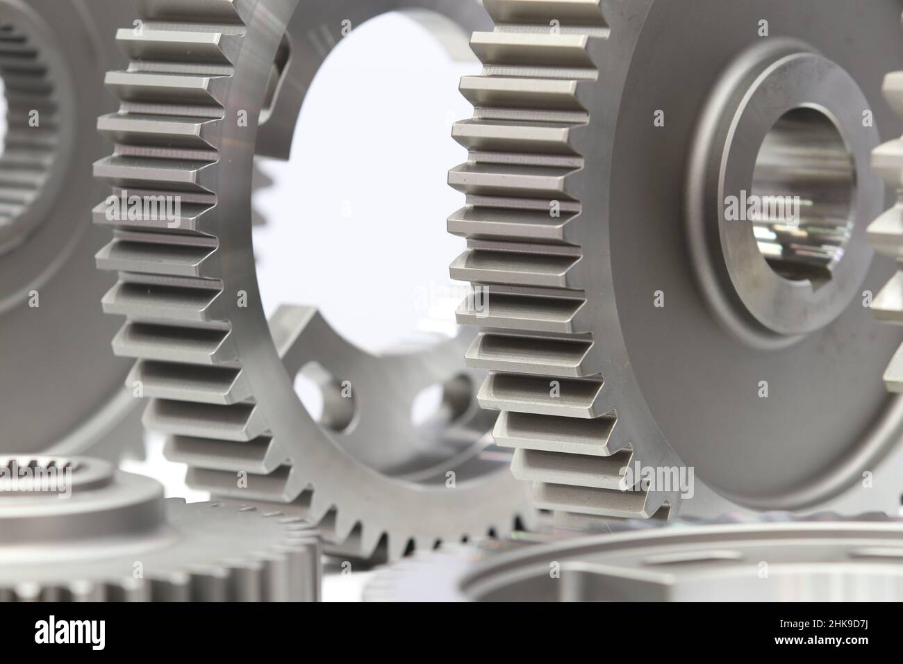 Industrial gear spare parts for heavy machine ; close up Stock Photo ...