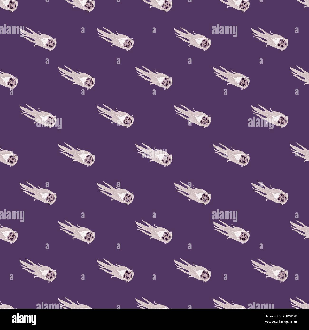 Comet fly seamless pattern. Design meteorite rain . Repeated texture in ...
