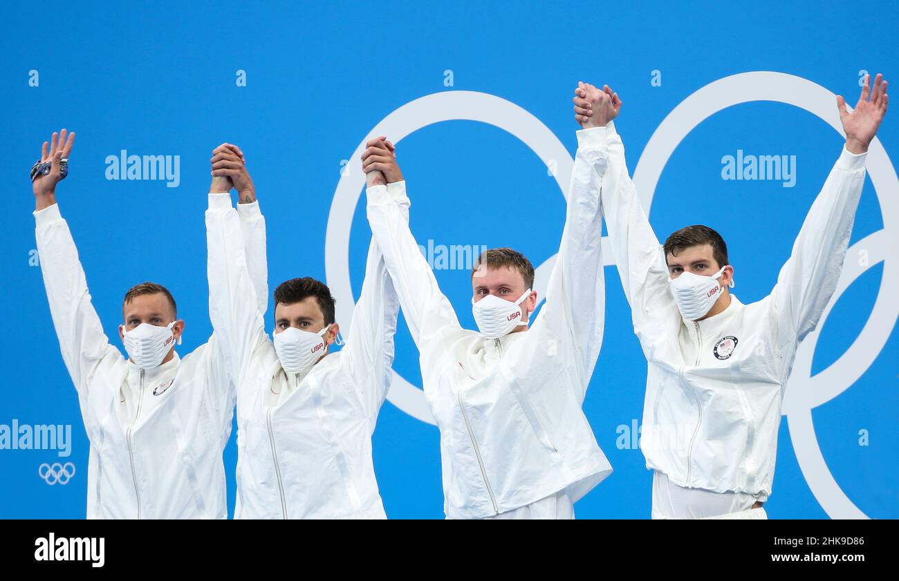 JULY 26th, 2021 - TOKYO, JAPAN: Caeleb Dressel, Blake Pieroni, Bowe ...
