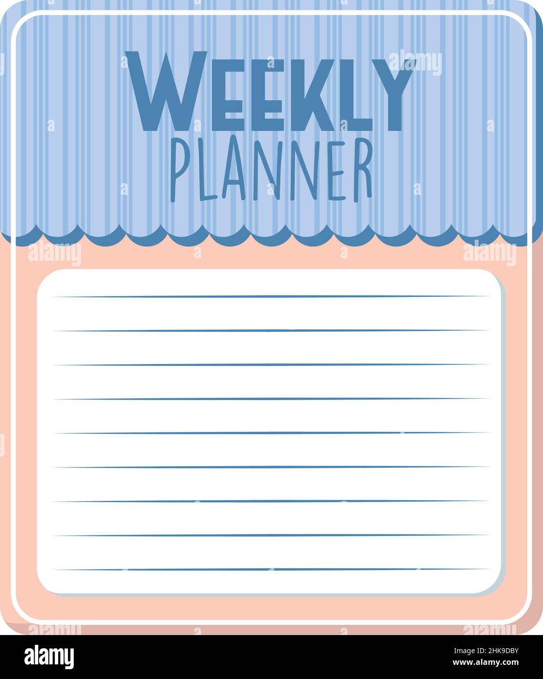 Weekly organiser Stock Vector Images - Alamy