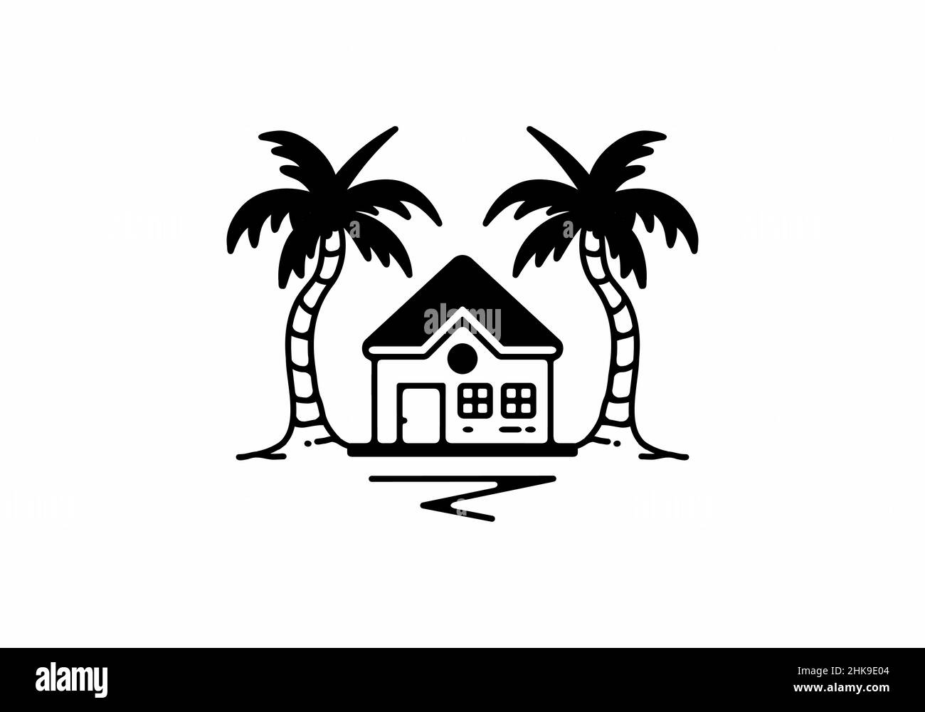 House line art hi-res stock photography and images - Alamy