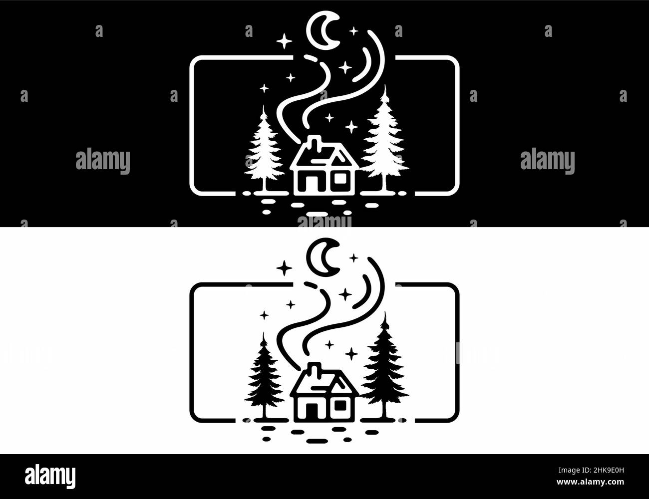 House line art illustration graphic design Stock Vector Image & Art - Alamy