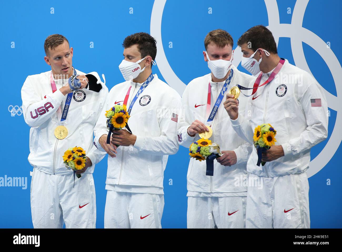 JULY 26th, 2021 - TOKYO, JAPAN: Caeleb Dressel, Blake Pieroni, Bowe ...