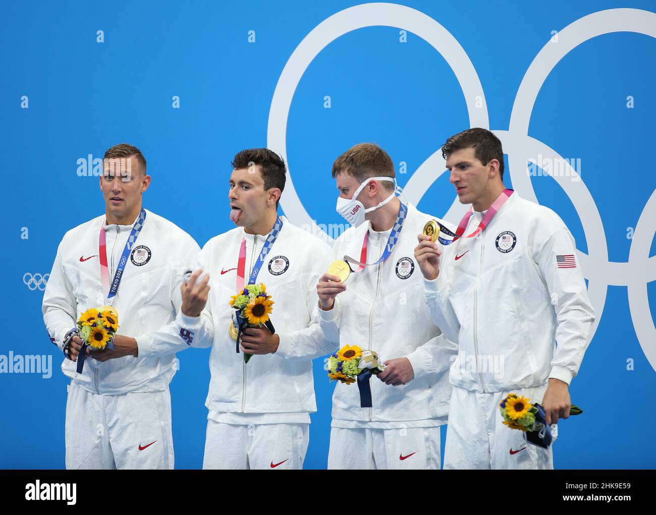 JULY 26th, 2021 - TOKYO, JAPAN: Caeleb Dressel, Blake Pieroni, Bowe ...