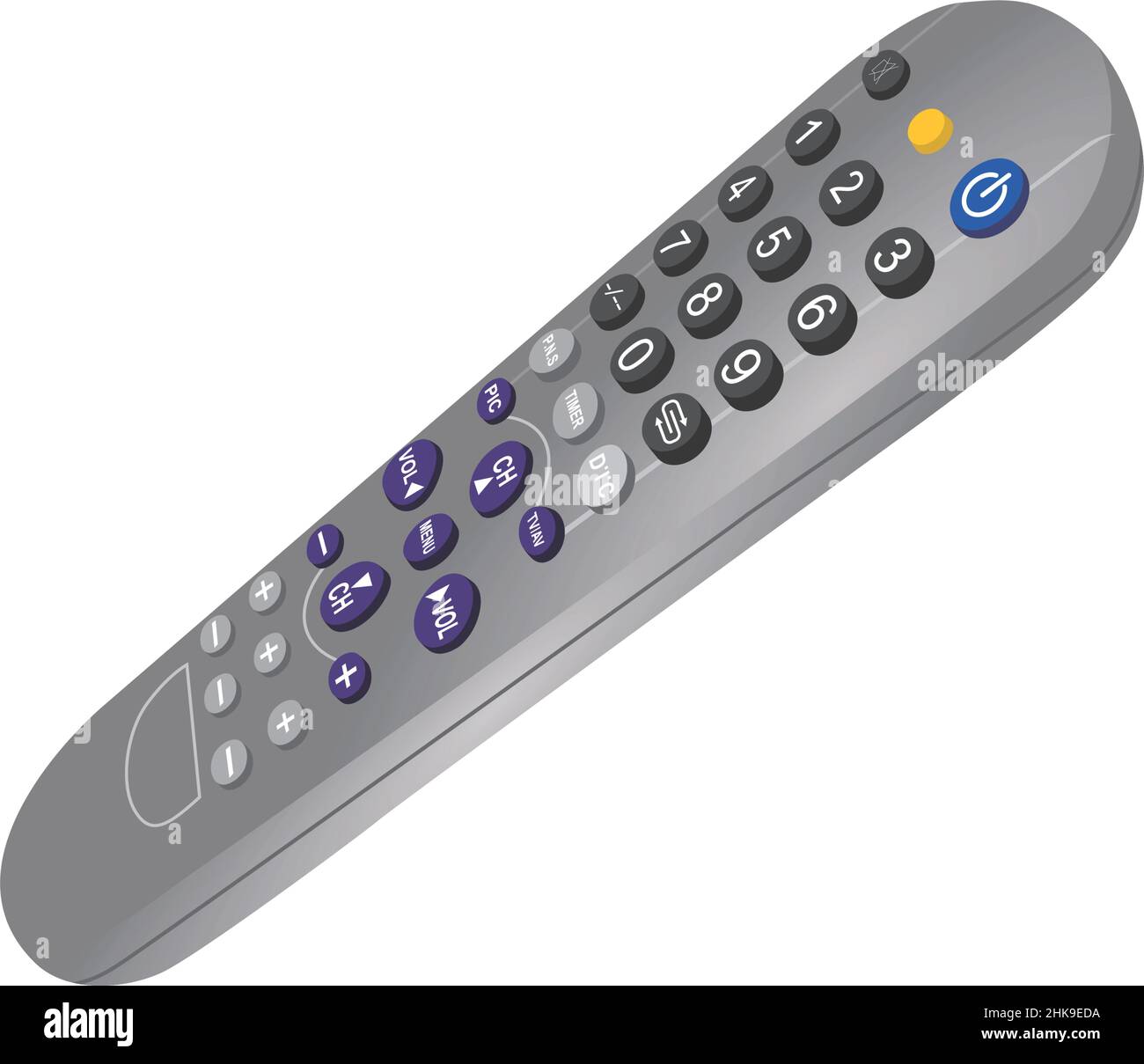 attractive and detailed tv remote vector illustration Stock Vector ...