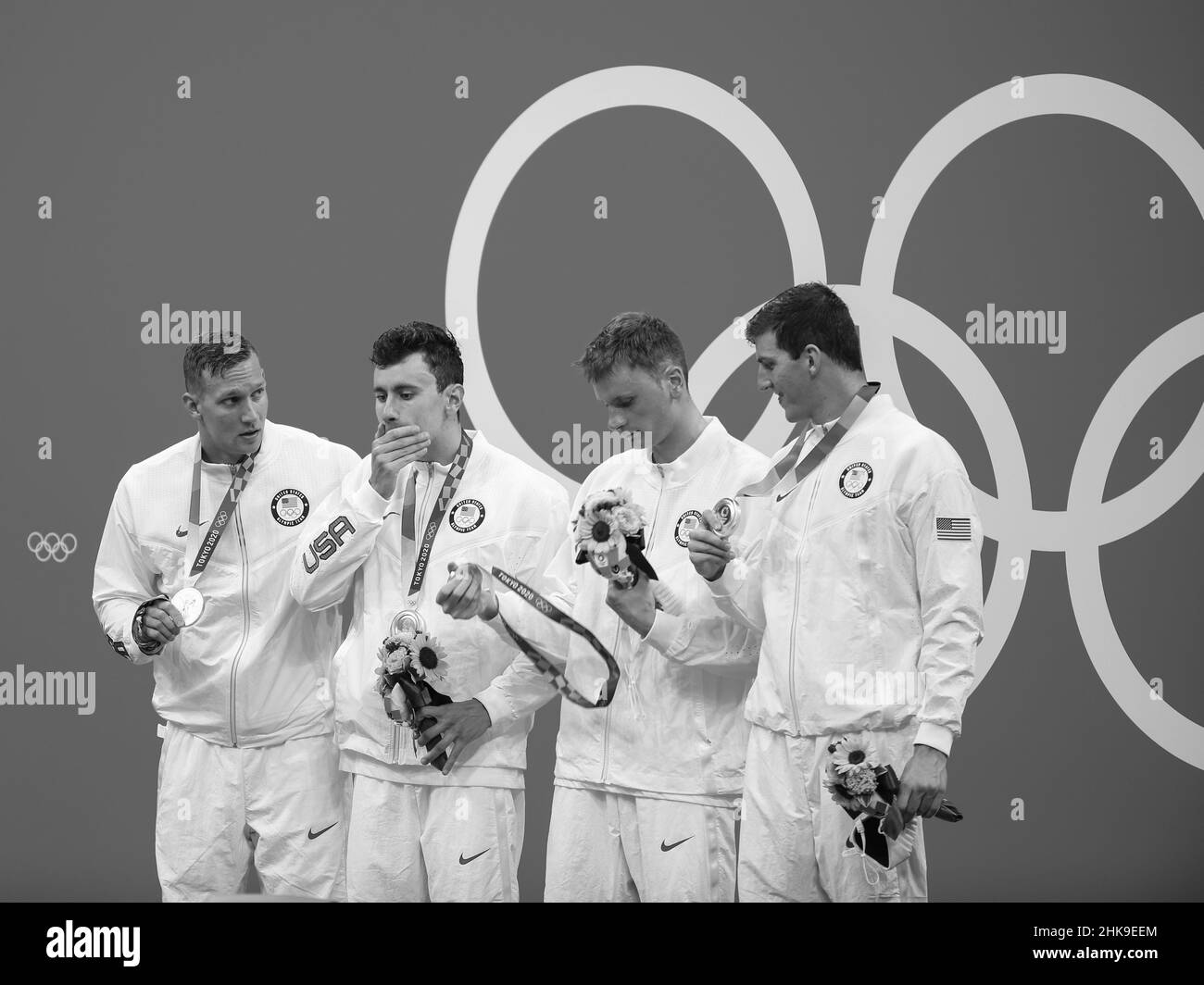 JULY 26th, 2021 - TOKYO, JAPAN: Caeleb Dressel, Blake Pieroni, Bowe ...