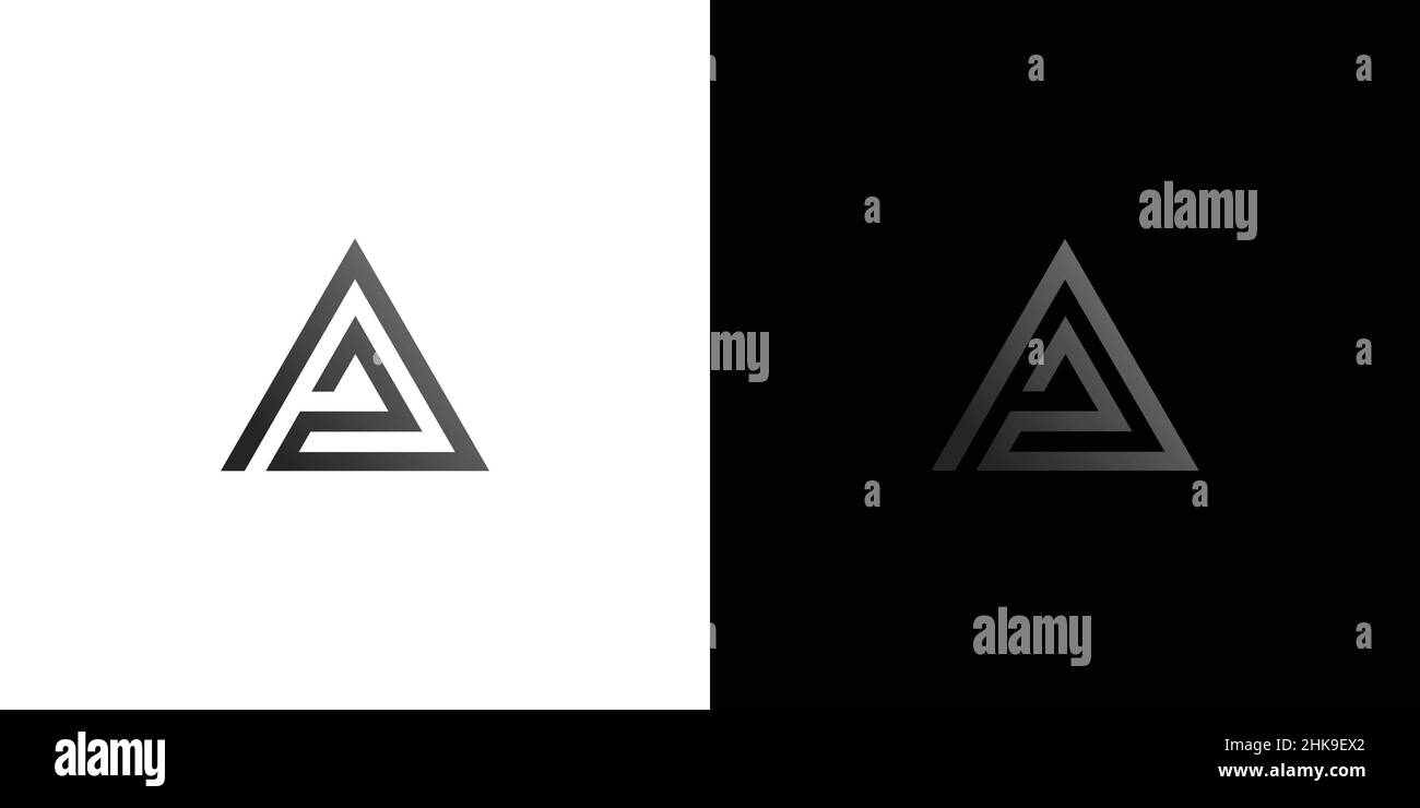 Modern and professional letter AP initials logo Stock Vector Image ...