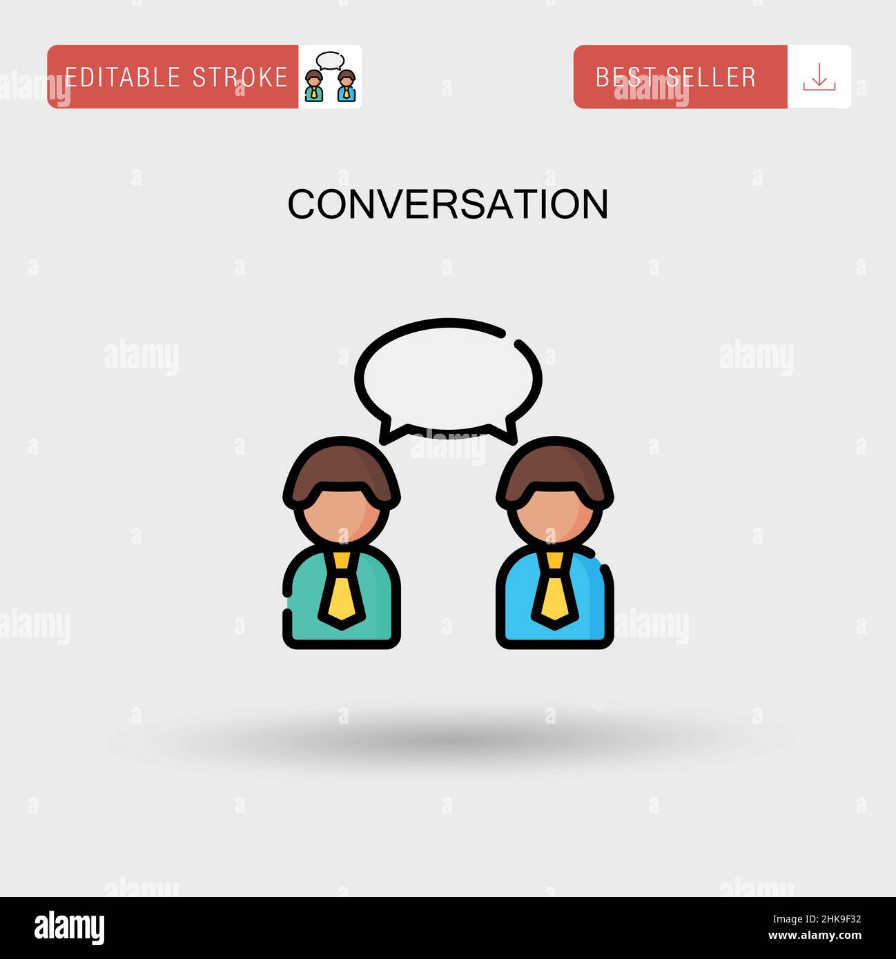 Conversation Simple vector icon Stock Vector Image & Art - Alamy