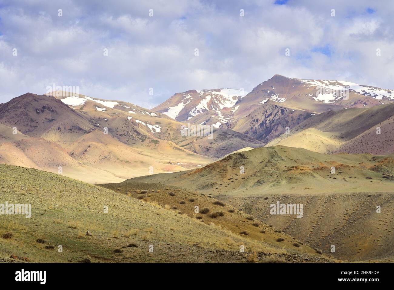 Steppe landscape people hiking background hi-res stock photography and ...