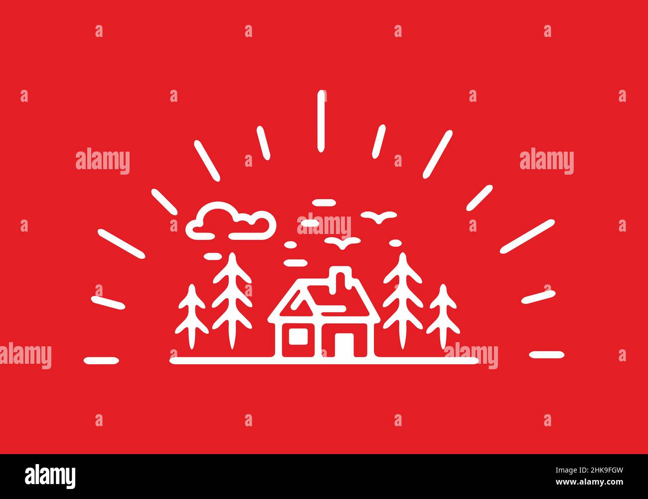 City building one line Stock Vector Images - Alamy