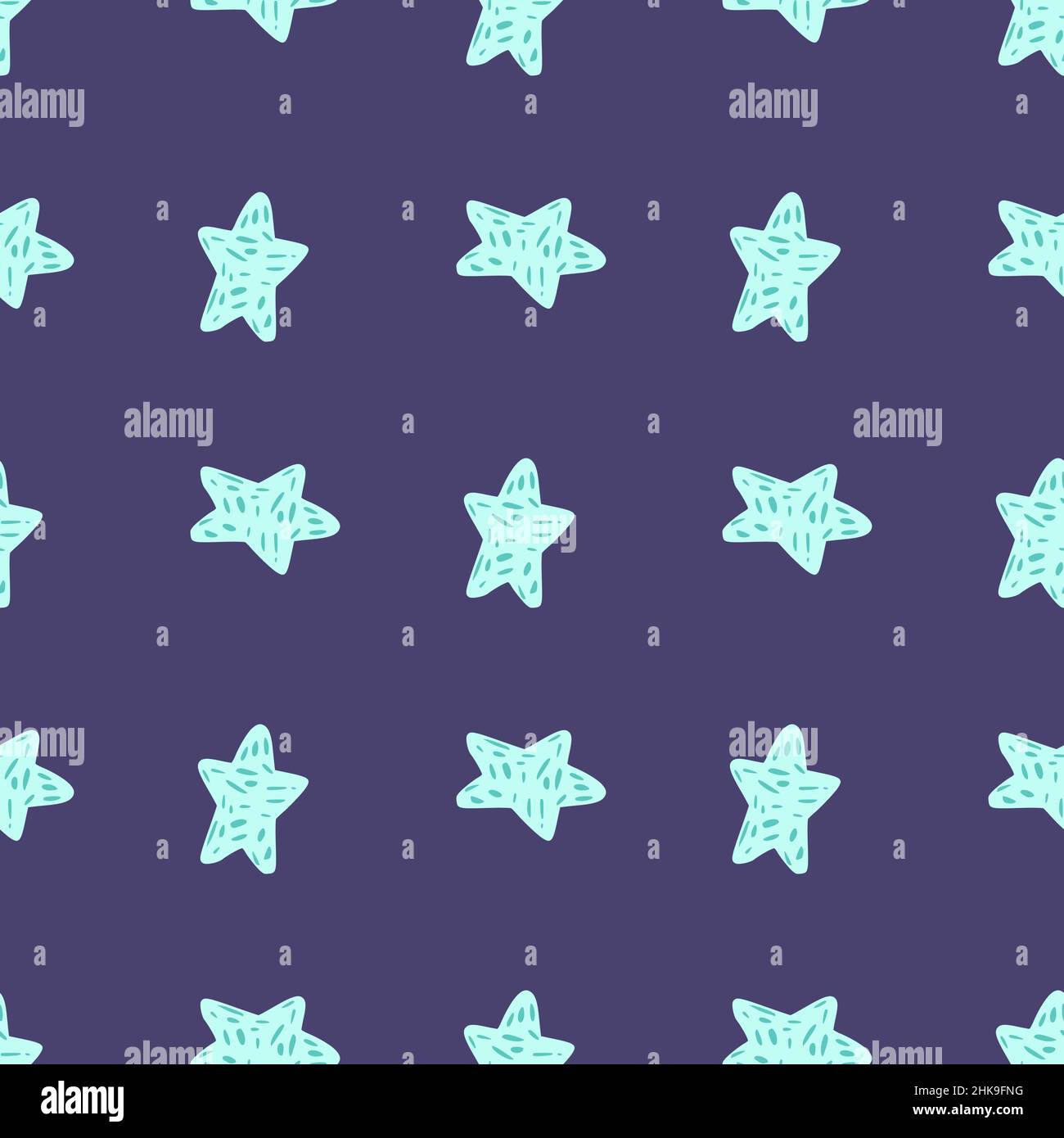 Stars seamless pattern. Hand drawn background celebration. Repeated ...