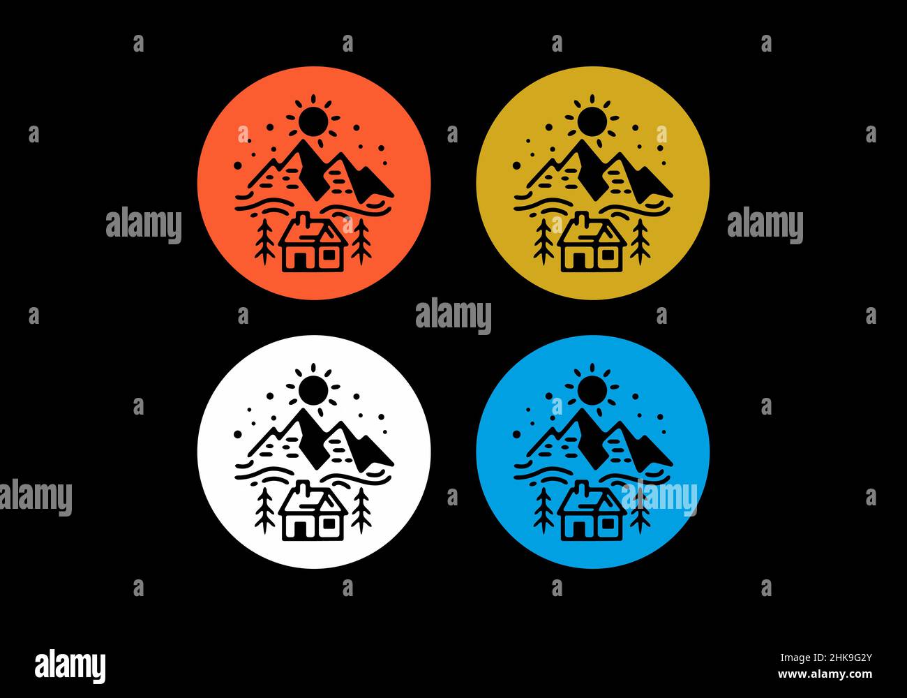 House line art illustration graphic design Stock Vector Image & Art - Alamy