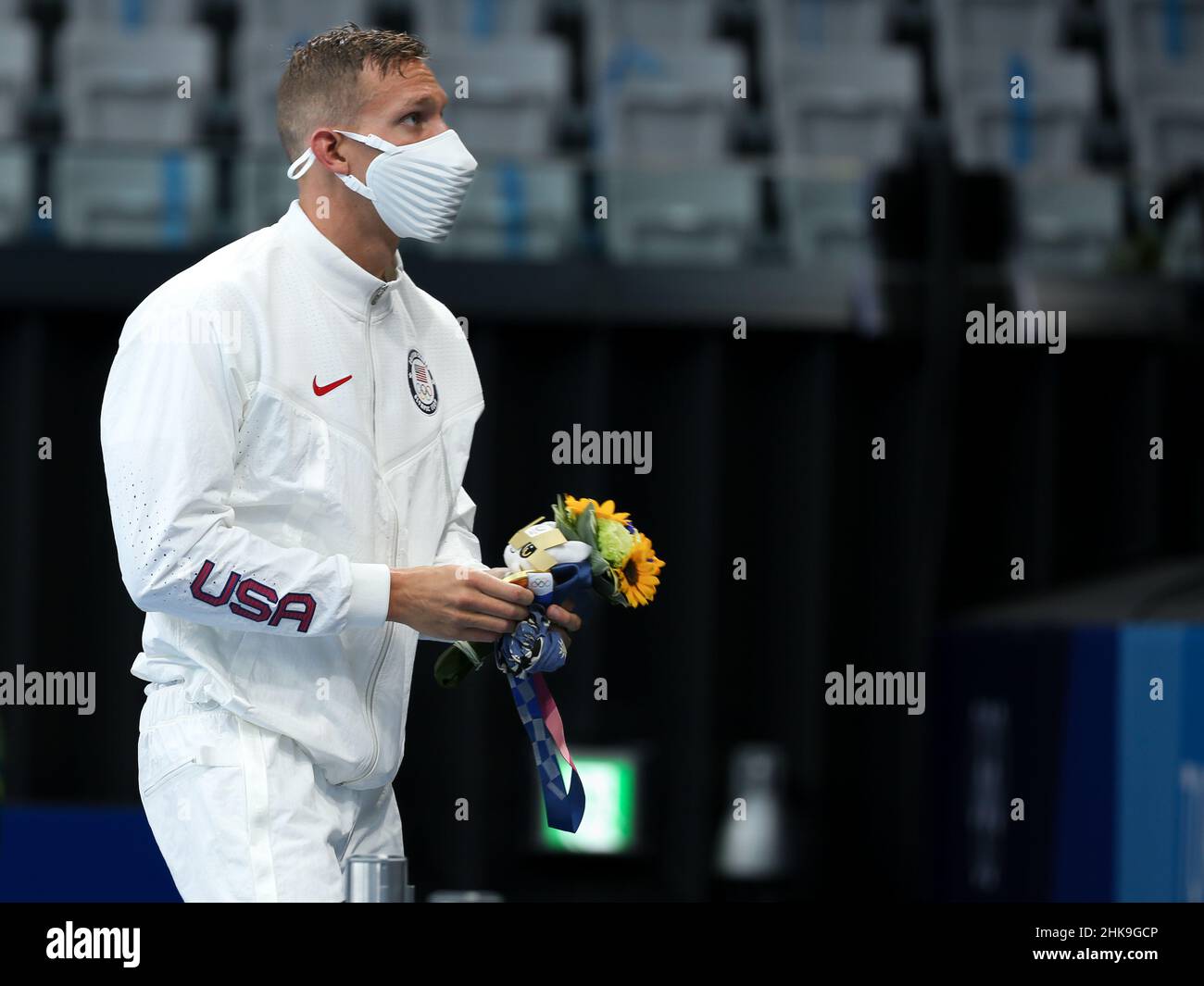 JULY 26th, 2021 - TOKYO, JAPAN: Caeleb Dressel wins the Gold Medal in ...