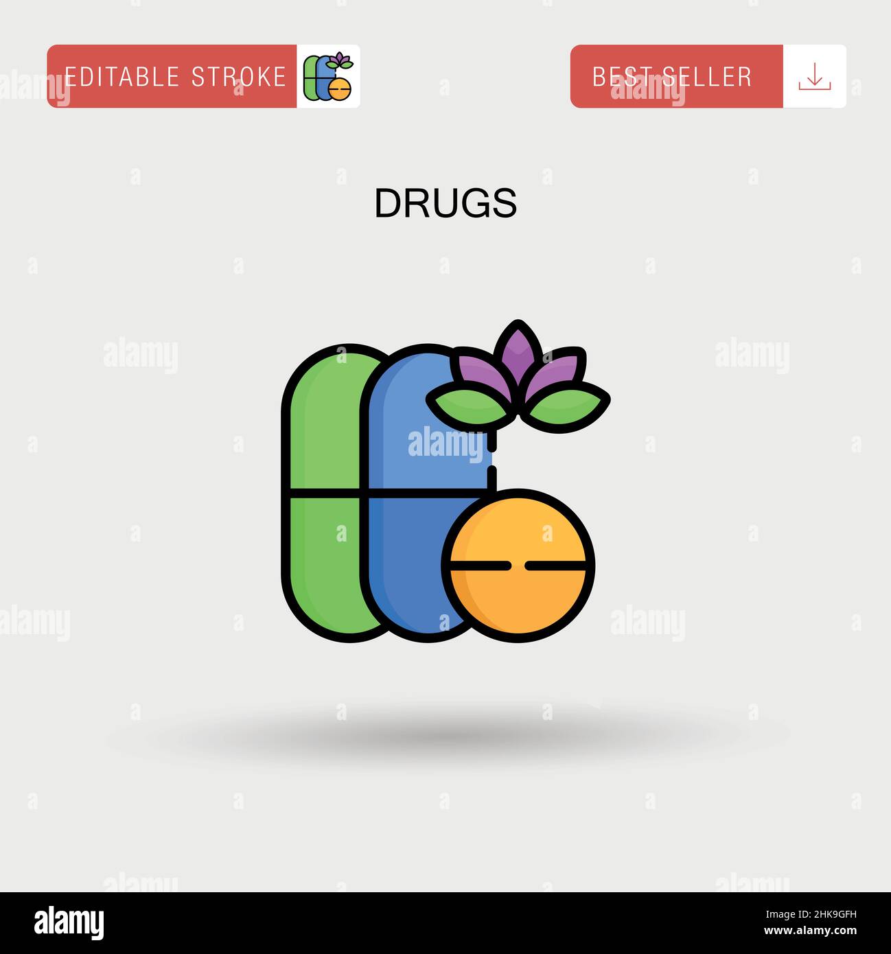 Woman drugs addiction Stock Vector Images - Alamy