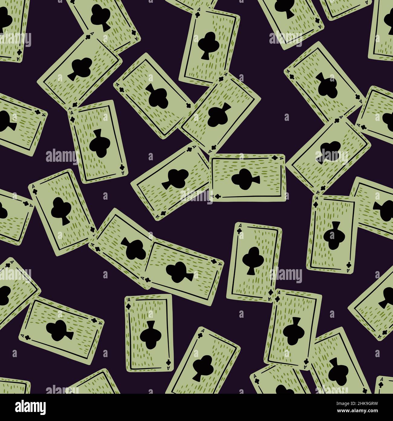 Game cards seamless pattern. Design gambling. Repeated texture in ...
