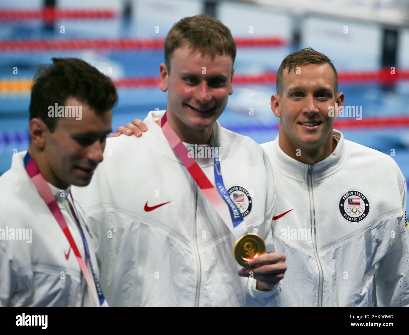 JULY 26th, 2021 - TOKYO, JAPAN: Caeleb Dressel, Blake Pieroni, Bowe ...