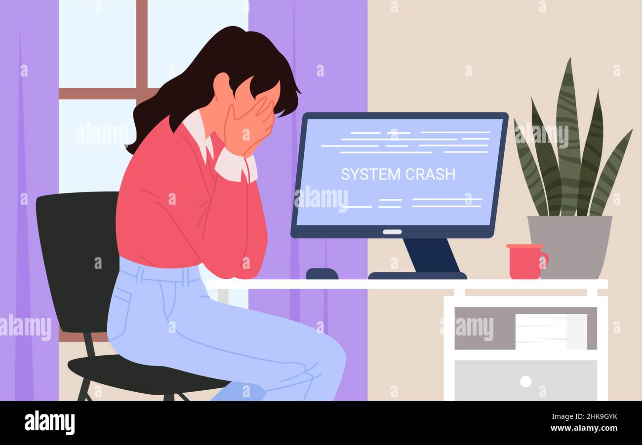 Office crying Stock Vector Images - Alamy