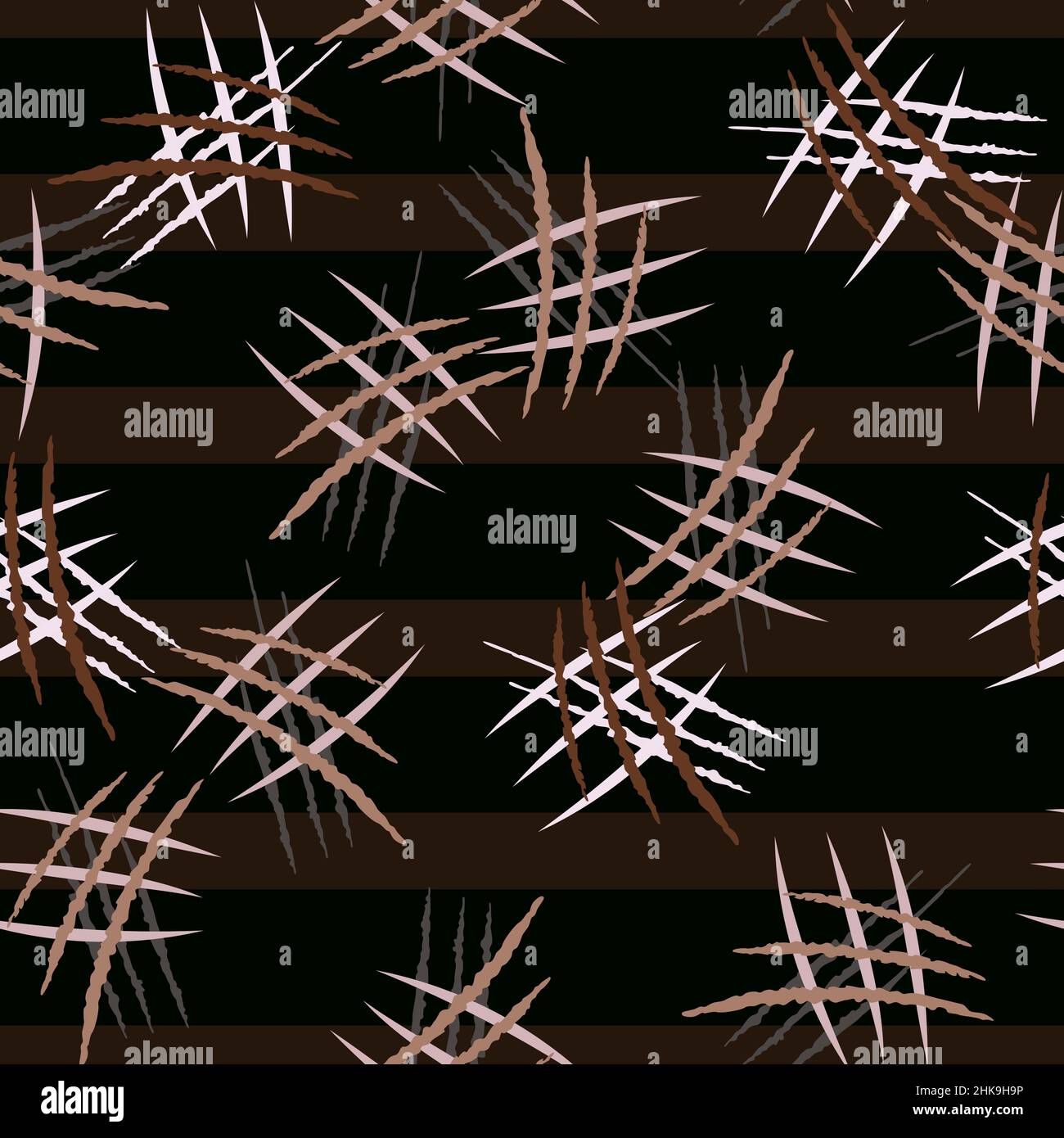 Scratches seamless pattern. Grunge texture. Horror design. Repeated ...