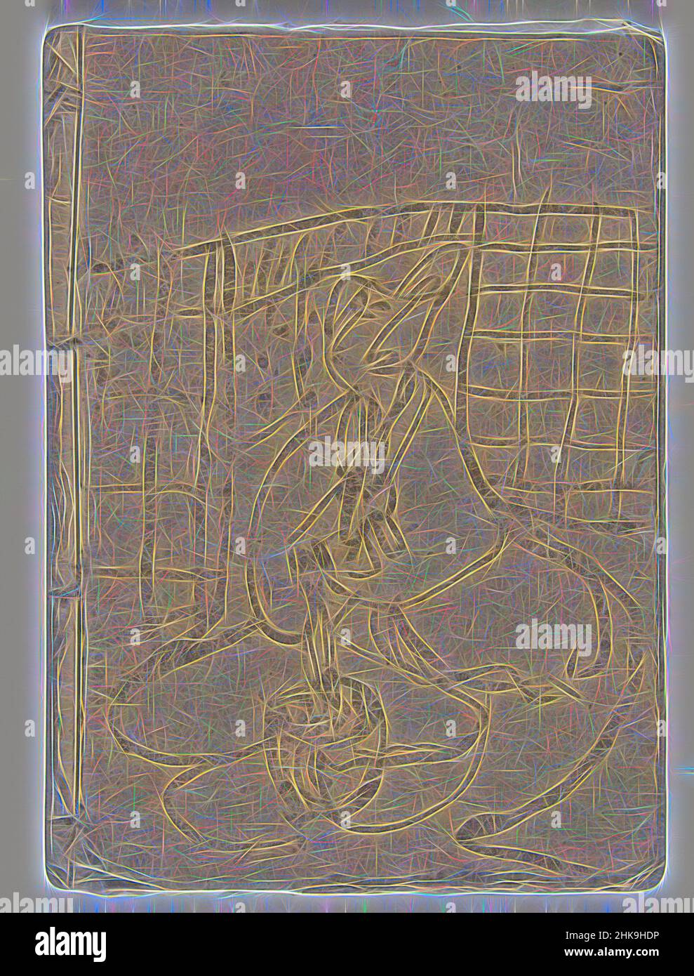 Inspired by Kibyoshi, Three volumes of five leaves each, bound as one ...