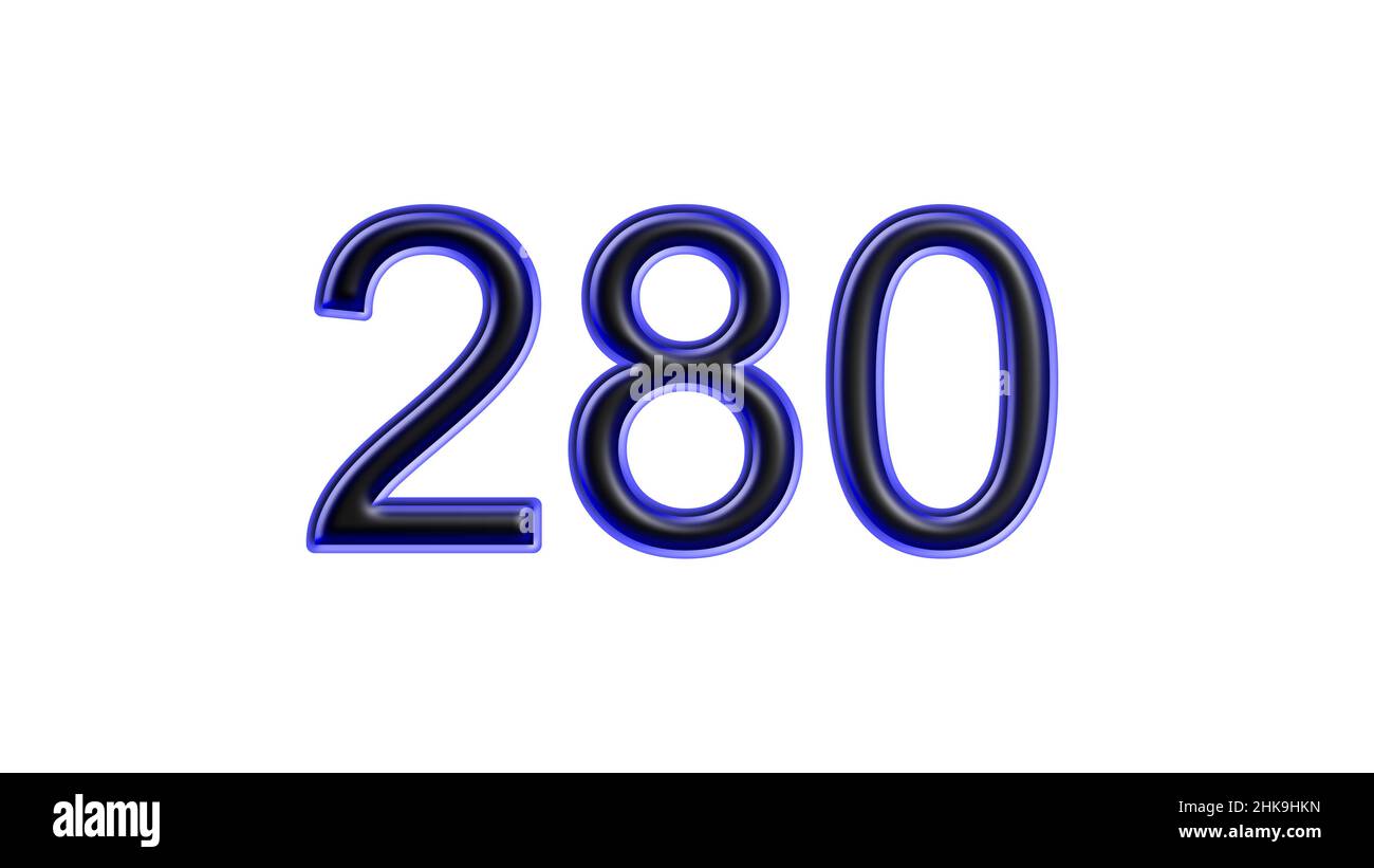 Number 280 Cut Out Stock Images & Pictures - Alamy