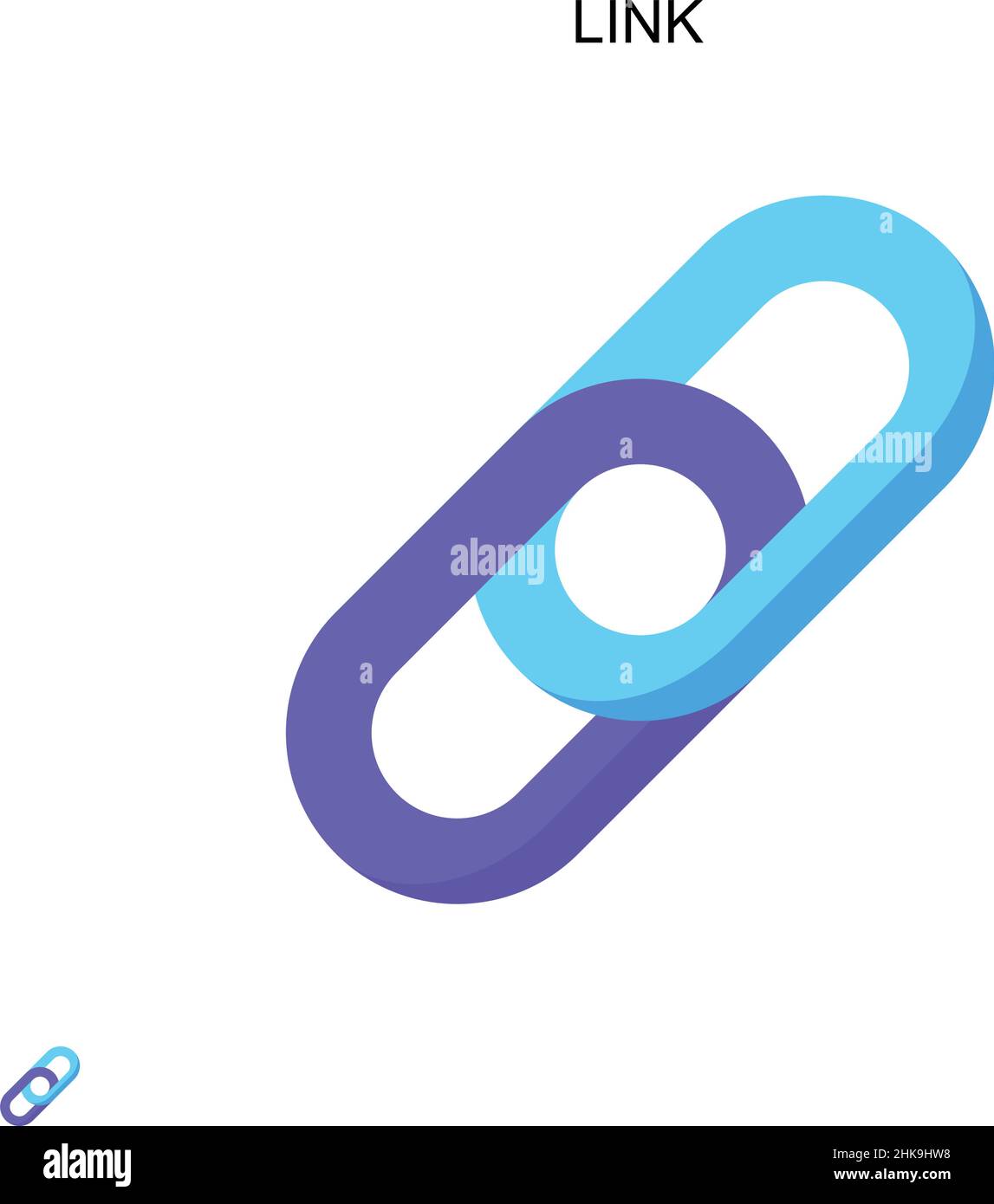 Link Simple vector icon. Illustration symbol design template for web ...