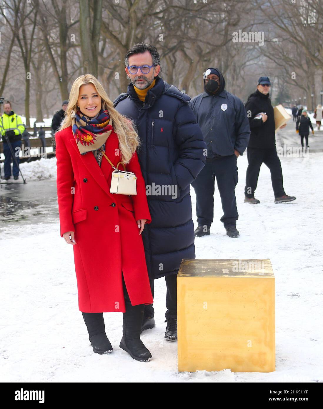 German pop artist Niclas Castello presents his new sculpture Golden ...