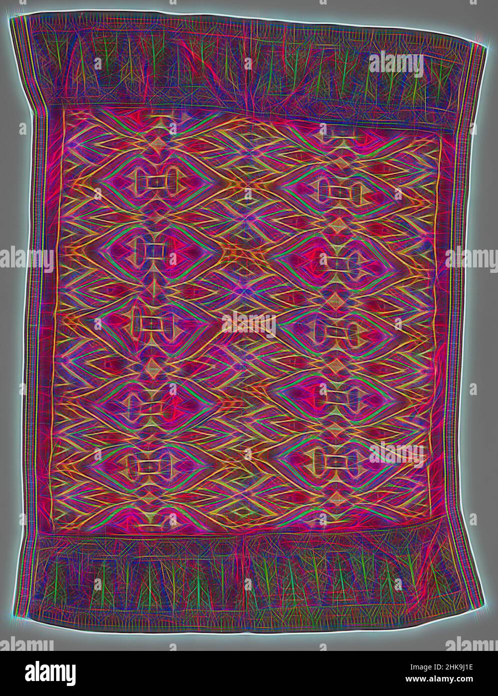 Inspired by Temple cloth, Temple cloth with geometric motifs., Bali ...