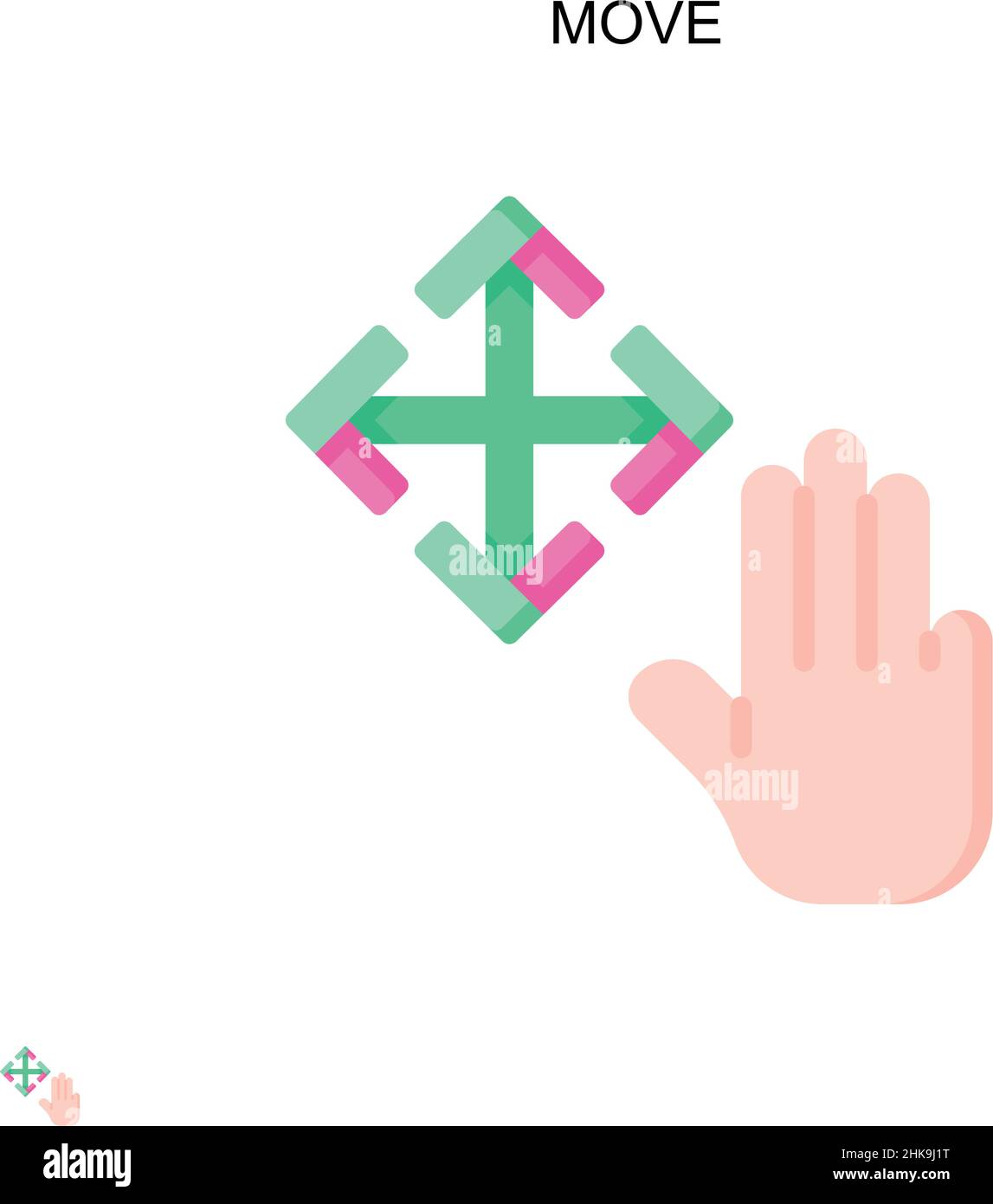 Move Simple vector icon. Illustration symbol design template for web ...