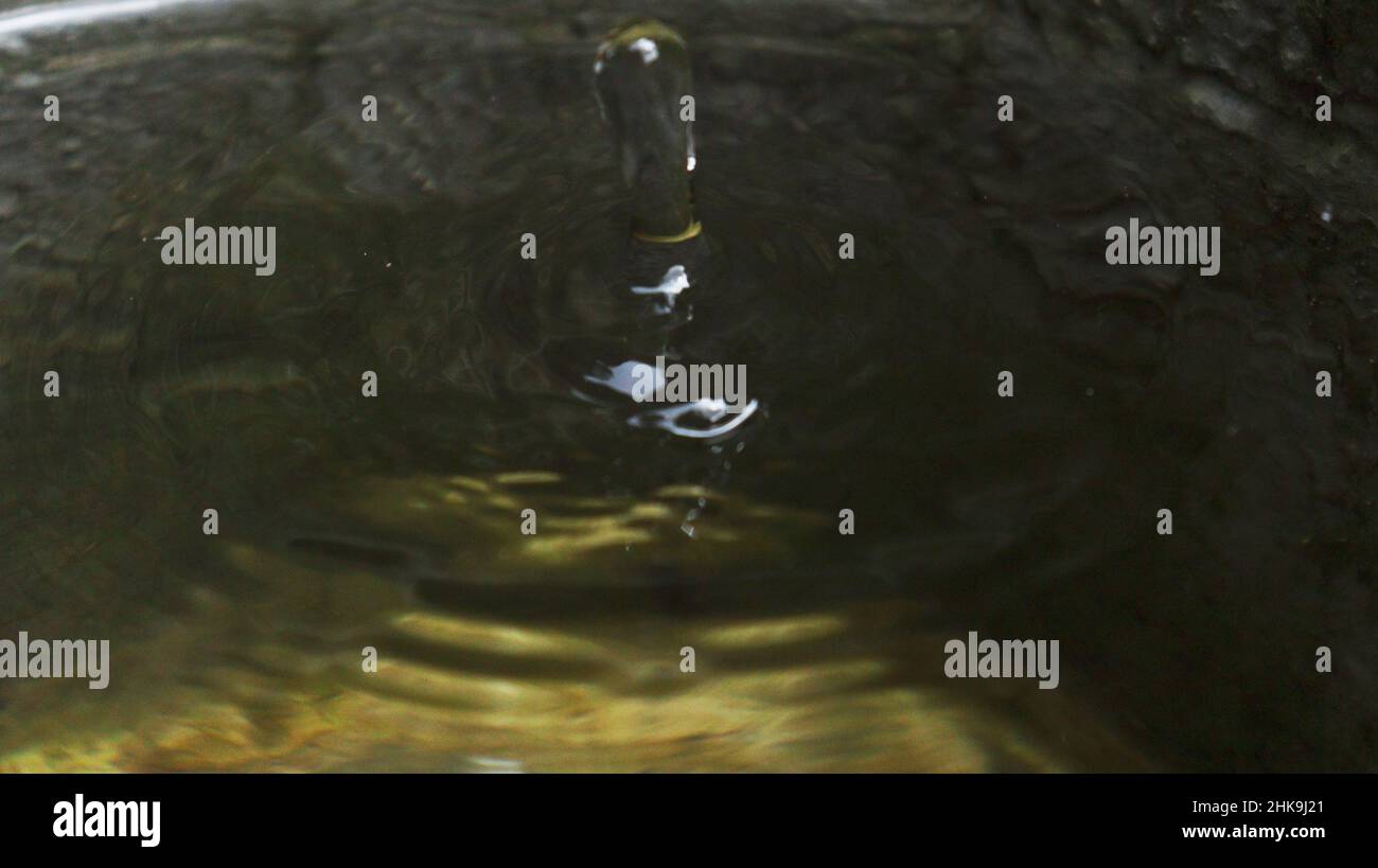 Circular dim water. Pure water vibration Stock Photo - Alamy
